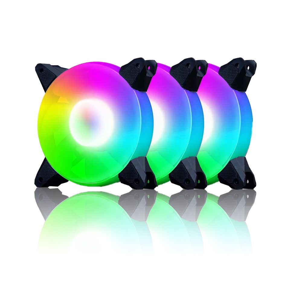 Cooler Fan Led Rgb 120mm Para Gabinete Cpu Gamer 1500 RPM - Desconto no ...