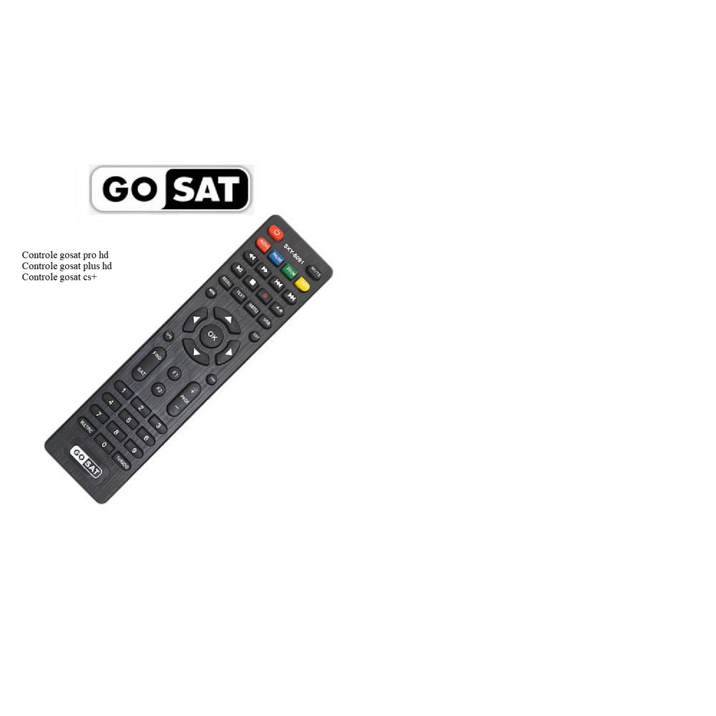 Controle remoto gosat plus hd Pronta entrega | Shopee Brasil