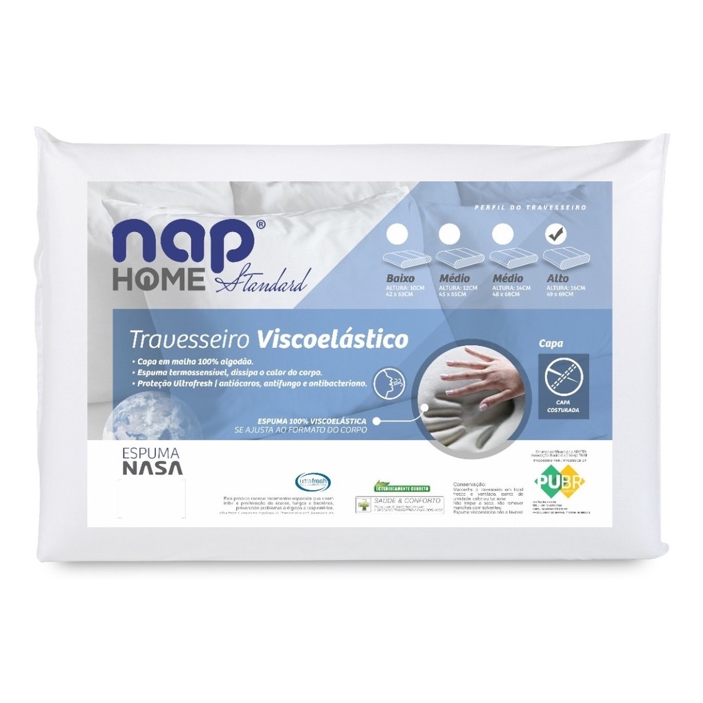 Travesseiro Nasa Alto Perfil 16cm Capa Algodao - Nap | Shopee Brasil Travesseiro Nasa Alto Perfil 16cm Capa Algodao - Nap | Shopee Brasil