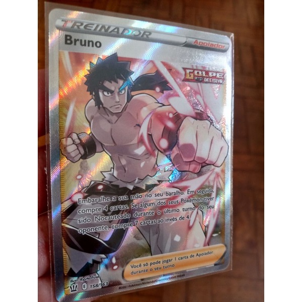 Carta Pokemon Bruno Full Art | Shopee Brasil