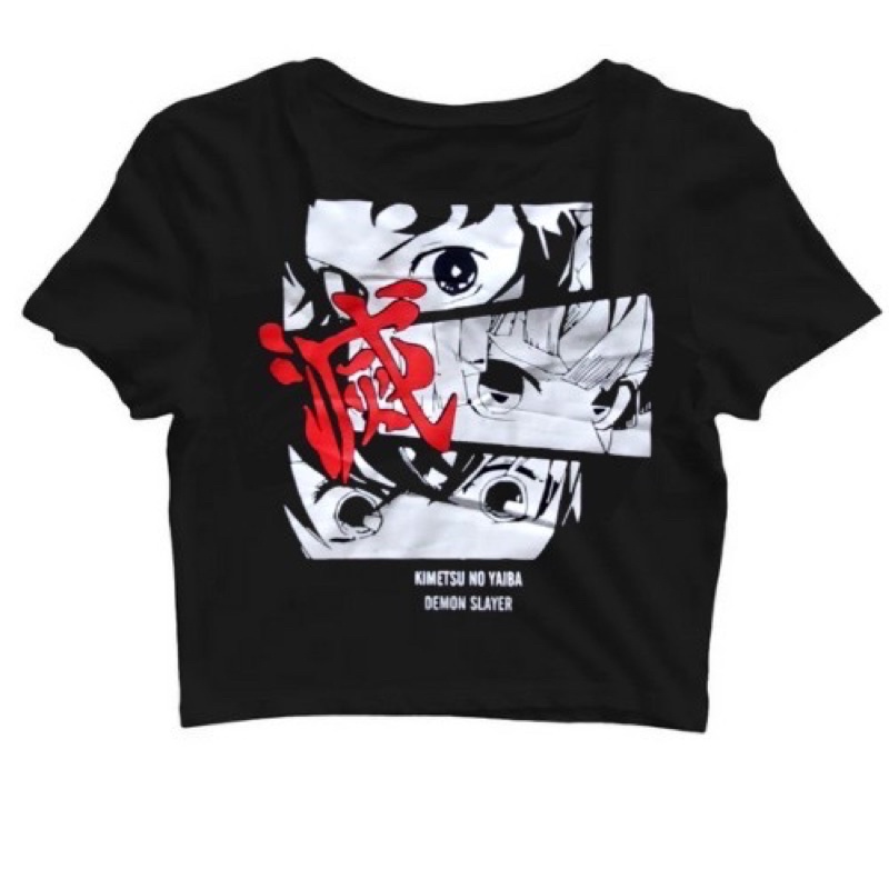 Cropped Anime Demon Slayer Kimetsu No Yaiba Nezuko chan Zenitsu otaku ...