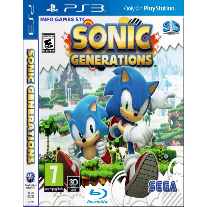 BluRay Sonic Generations PS3 CFW E HEN + Caixinha Box!!! Mídia Física ...