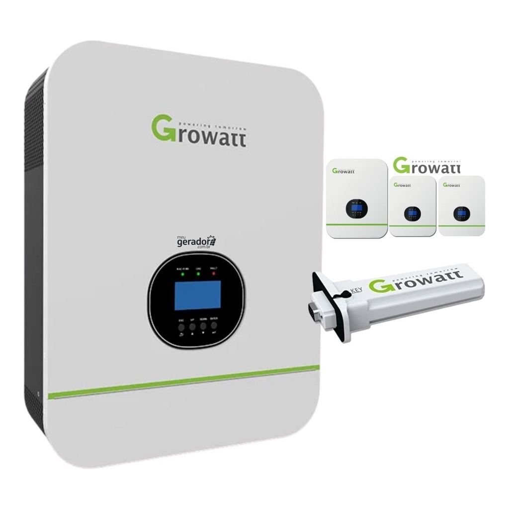 5000W Inversor Para Placa Solar Growatt Off Grid 3000w 220v 48v Growatt ...
