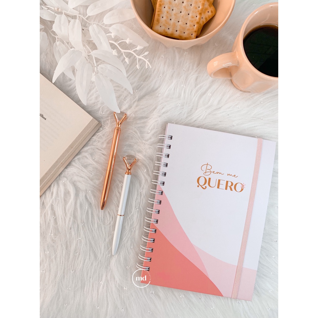 Caderno Bem me quero Capa Dura e Wire - O | Shopee Brasil