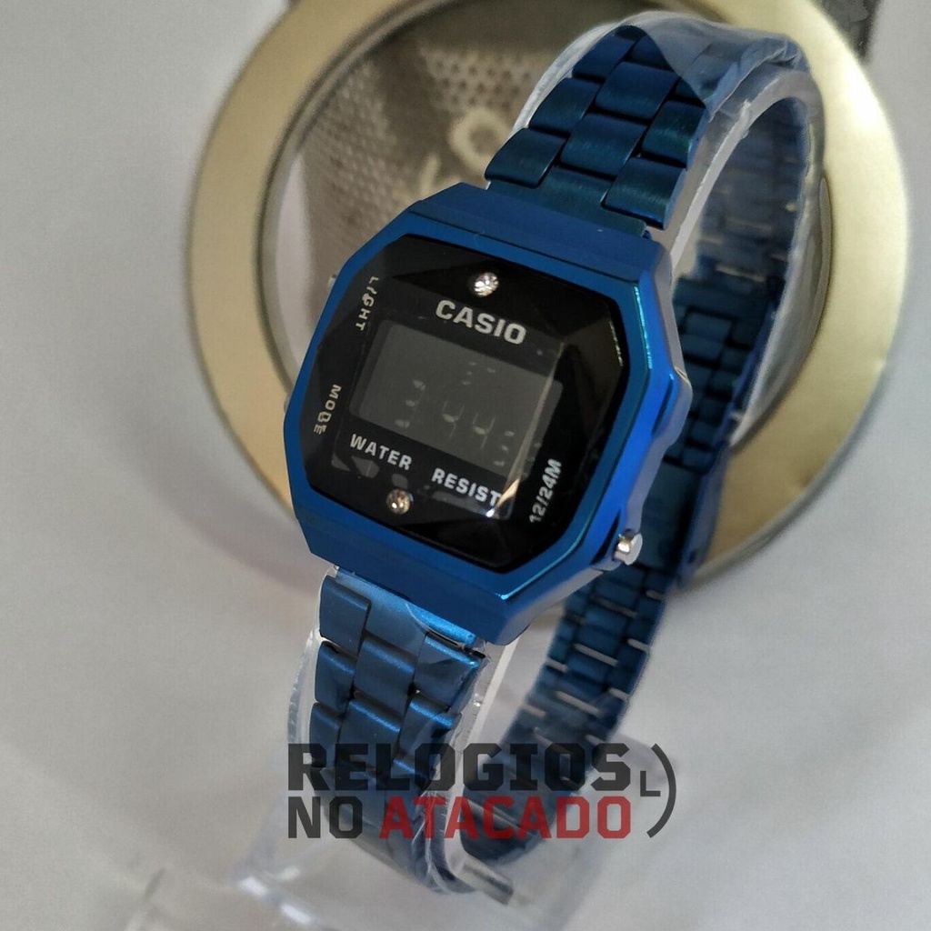 Relogio Unissex Casio vintage mini Azul | Shopee Brasil