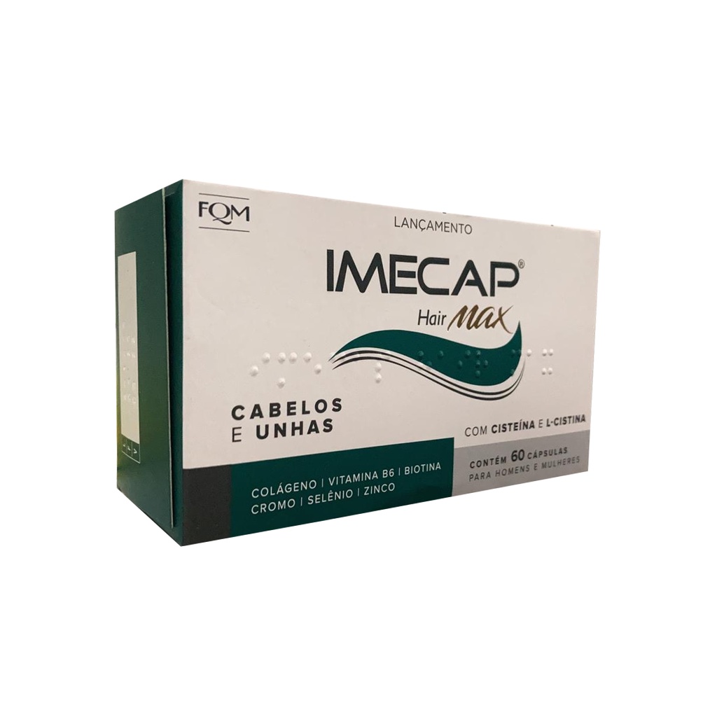 Imecap Hair Max com 60 Capsulas - tratamento da queda capilar | Shopee ...