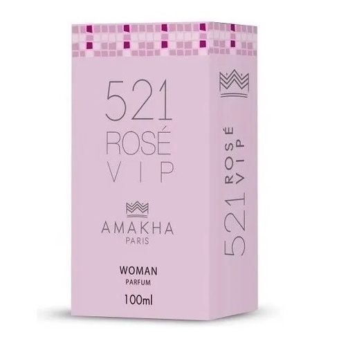 521 VIP ROSE Perfume Feminino PERFUME AMAKHA PARIS 100 ML | Shopee Brasil