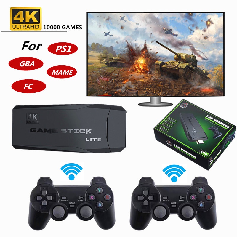 10000/3500 Jogos 4K HDMI Sem Fio Console Duplo/Único Jogador De Vídeo ...