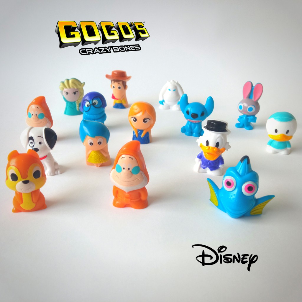 Disney gogo's crazy bones - série 2 - raros: elsa - marshmallow - anna ...