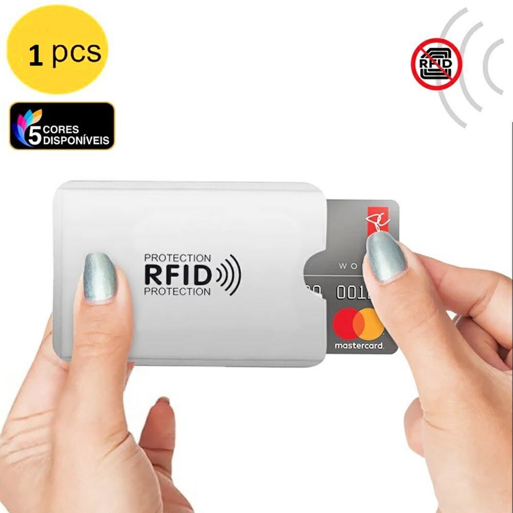 Protetor De Cartão Bancário Anti Furto Rfid anti fraudi - Escorrega o Preço