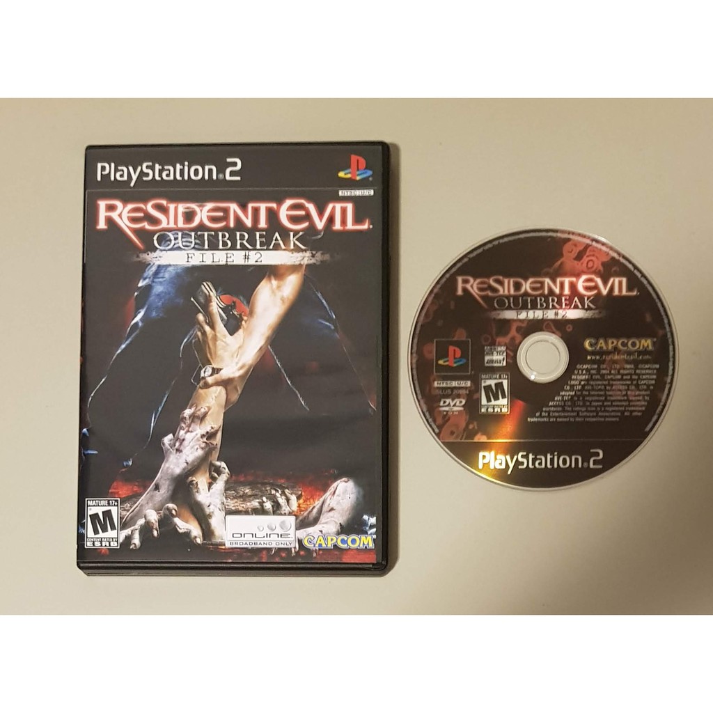 PS2 - Resident Evil Outbreak 2 File 2 - Leia a descrição - Escorrega o ...