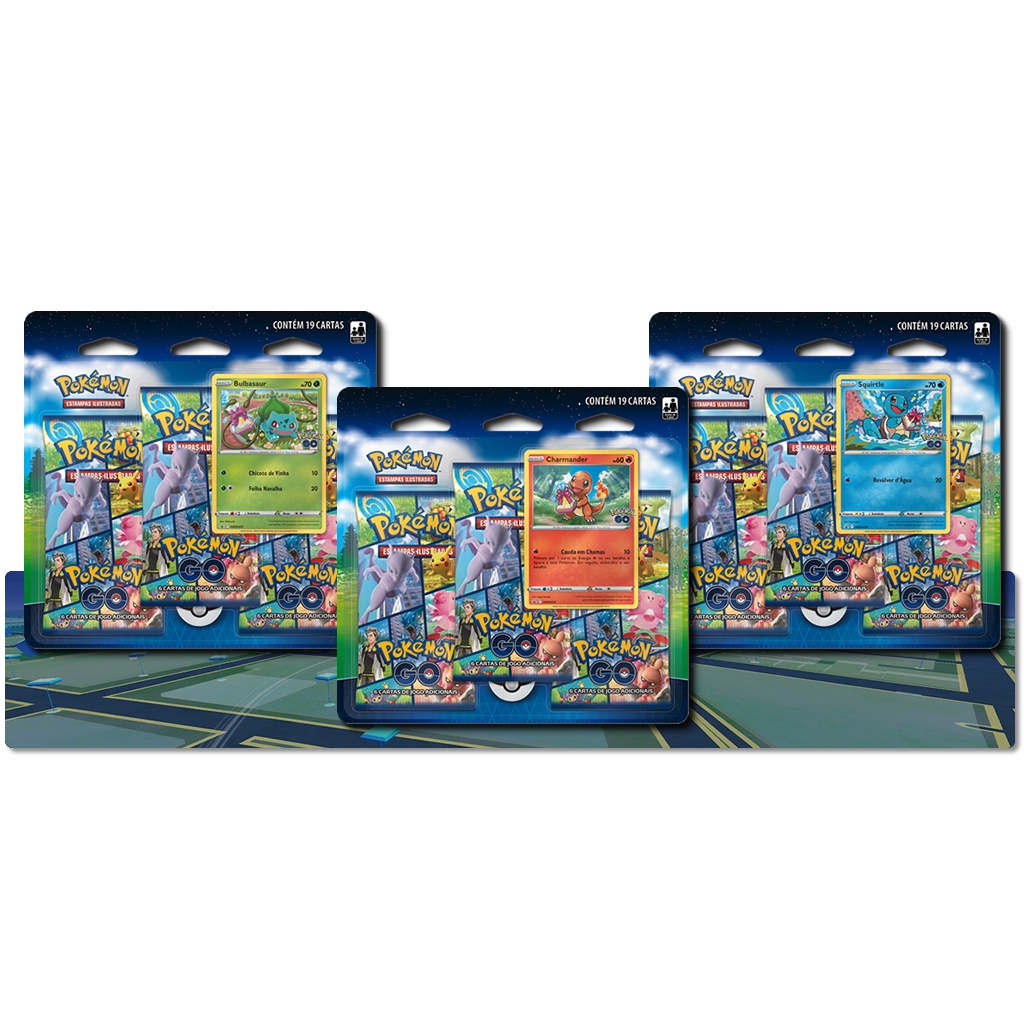 Triple Pack - Pokémon Go - Pokémon TCG | Shopee Brasil