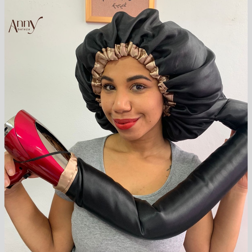 Touca Difusora de cetim /Toca Difusora de Cetim Secadora - seca cabelo ...