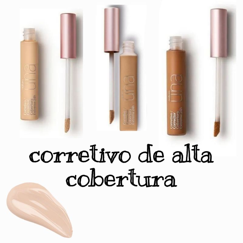 Corretivo Natura Una Alta Cobertura - 8ml (Antigo Aquarela) | Shopee Brasil