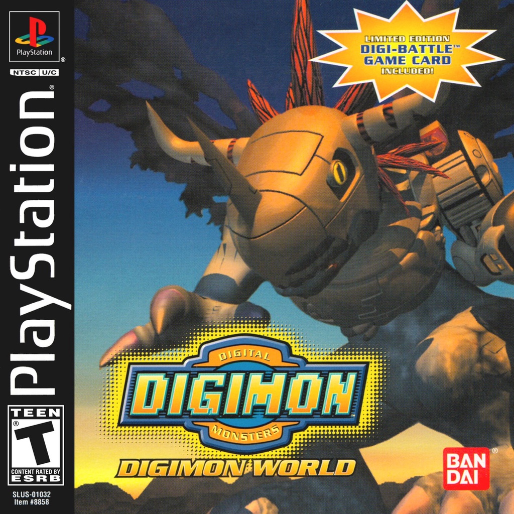 Jogo PS1 - Digimon World (PT-BR) - Corre Que Ta Baratinho
