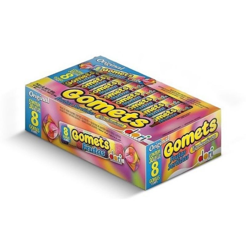 Jujuba gomets bala de goma frutas dori caixa com 30 tubos | Shopee Brasil