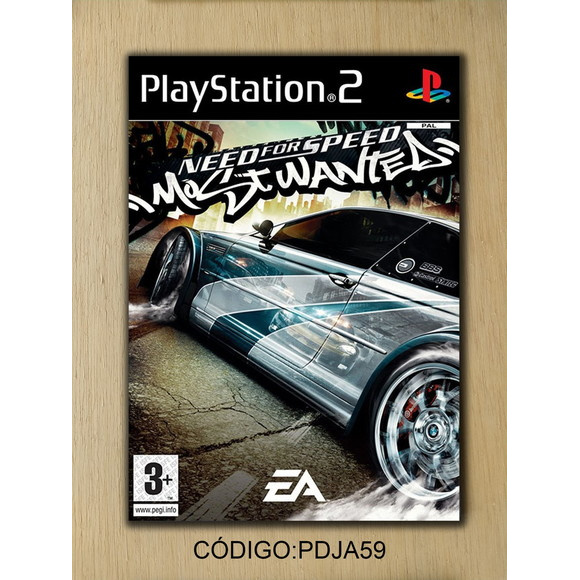 Placa Decorativa Need for Speed Most Wanted-capa do jogo-ps2 | Shopee Brasil