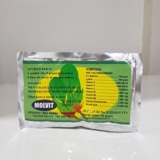 Melhores Produtos) Molvit / Duck Fur Medication | Shopee Brasil