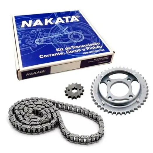 kit relação transmissão factor 125 ybr original nakata | Shopee Brasil