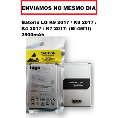 Bateria LG K9 2017 / K8 2017 / K4 2017 / K7 2017- (Bl-45f1f) 2500mAh ...