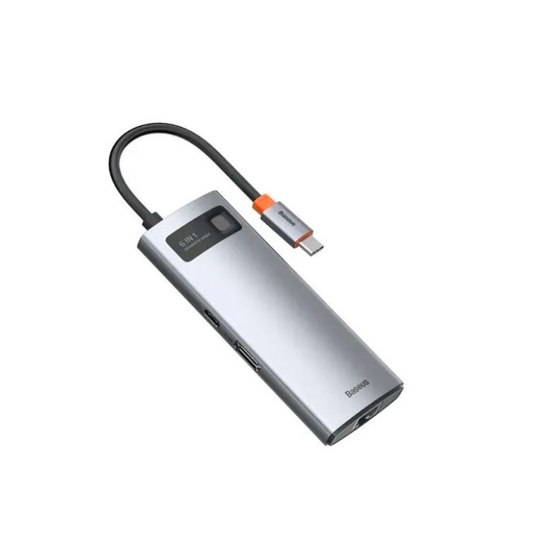 Adaptador Hub Baseus 6 Em 1 Type-c Hdmi 4k Chromecast | Shopee Brasil