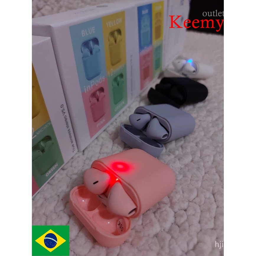 Inpods 12 Fone de Ouvido intra auricular SEM FIO Bluetooth OfSU ...