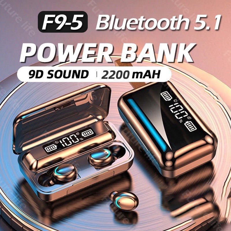Fone De Ouvido Sem Fio F9 5 Display Led Toque Tws 5 0 Fone Bluetooth