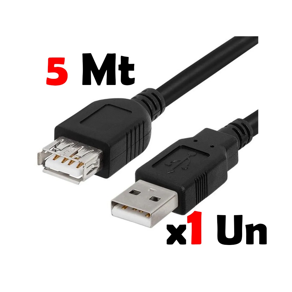 Cabo Extensor Usb Hi-speed 5 Metros 5m Premium | Shopee Brasil