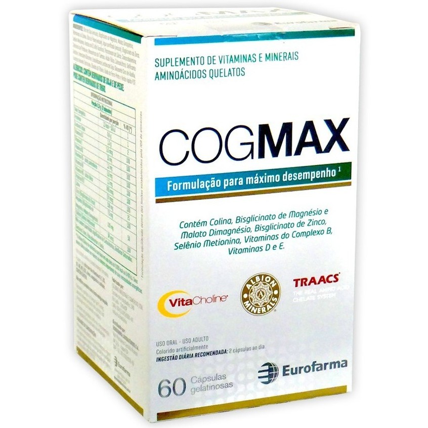 Vitaminas E Minerais Cogmax 60 Capsulas | Shopee Brasil