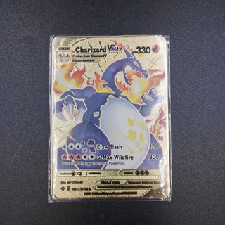 Pokemon English Metal cards 10000HP Arceus Vmax YU GI OH Pikachu ...