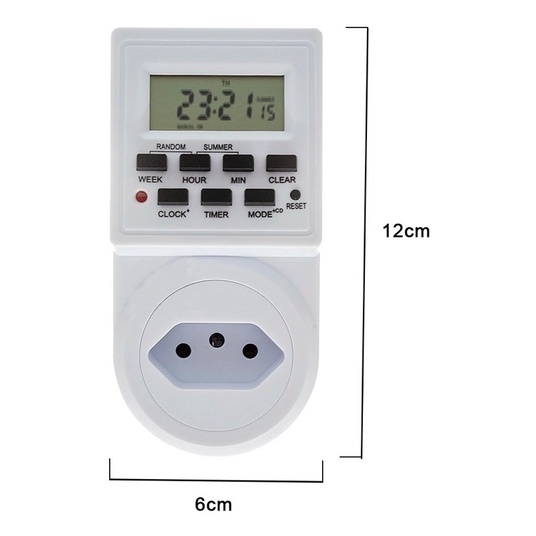 Timer Temporizador Digital De Tomada | Shopee Brasil