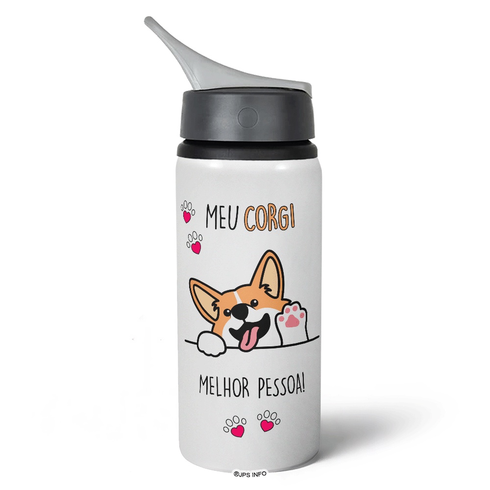 Garrafa Squeeze NK - Meu Corgi, melhor pessoa! | Shopee Brasil
