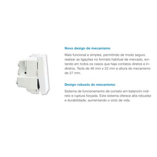 Módulo Interruptor Paralelo 10A Branco N1102 BL Linha Unno ABB | Shopee Brasil