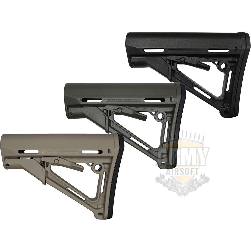 Coronha Stock Ctr - M4 E M16 - Preto Tan Airsoft - Escorrega o Preço