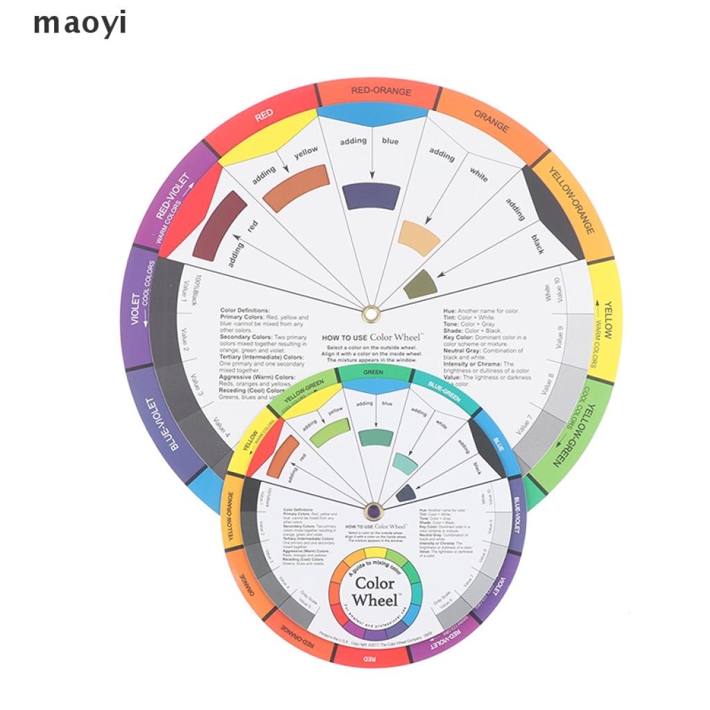 maoyi Tattoo Supply Color Wheel Ink Chart Papel Pigmentos Roda ...