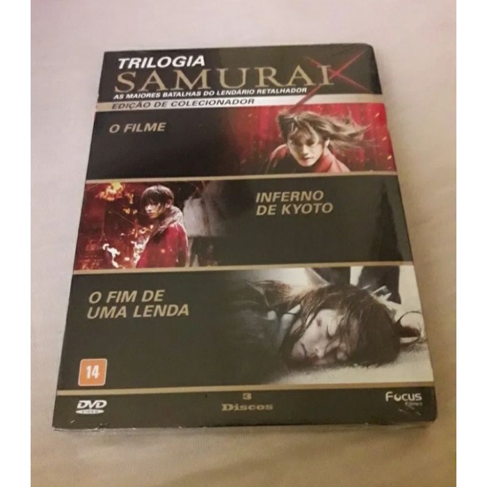 Dvd Trilogia Samurai X O Filme, Inferno De Kyoto. O Fim De Uma lenda ...