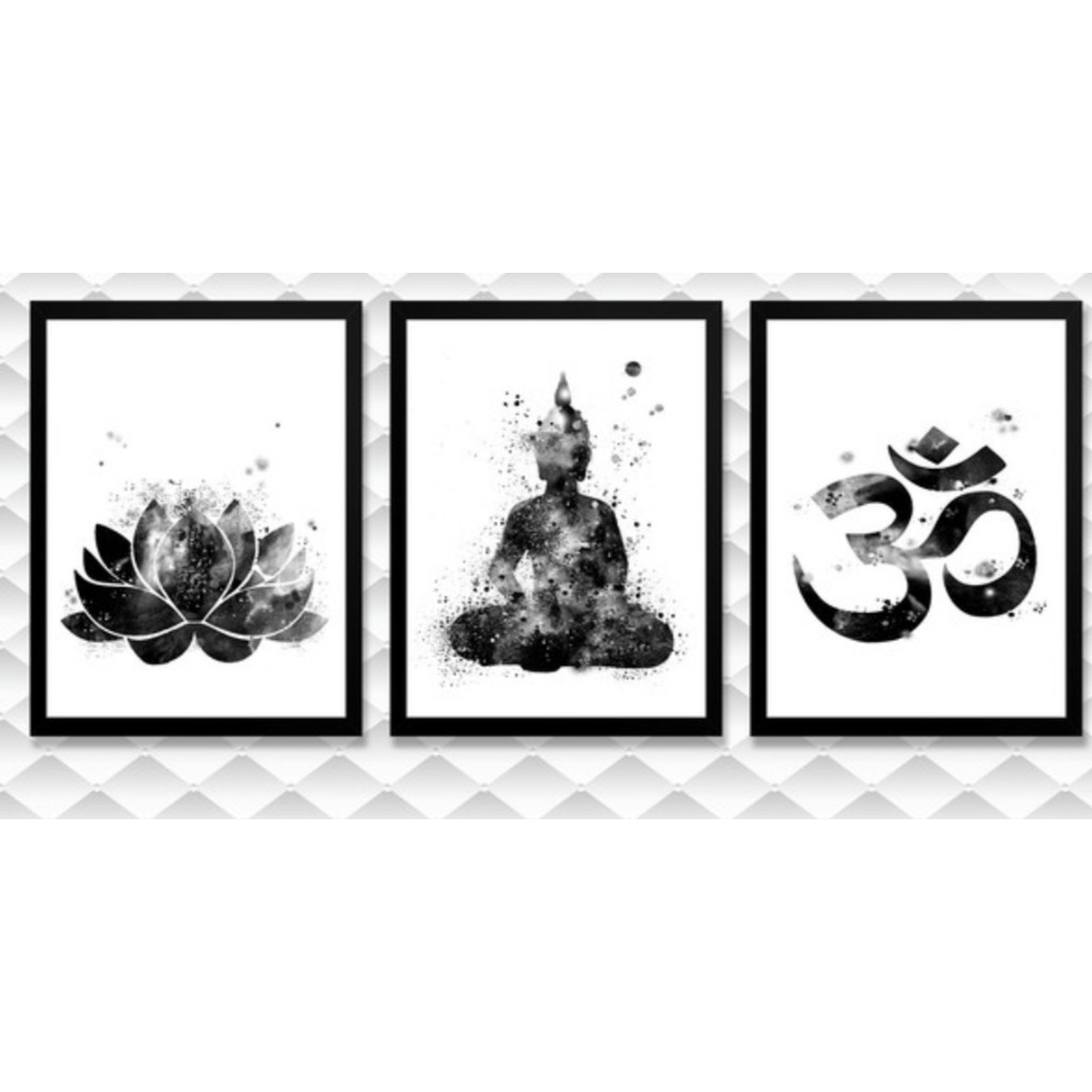 Conjunto de quadros Zen (trio) | Shopee Brasil