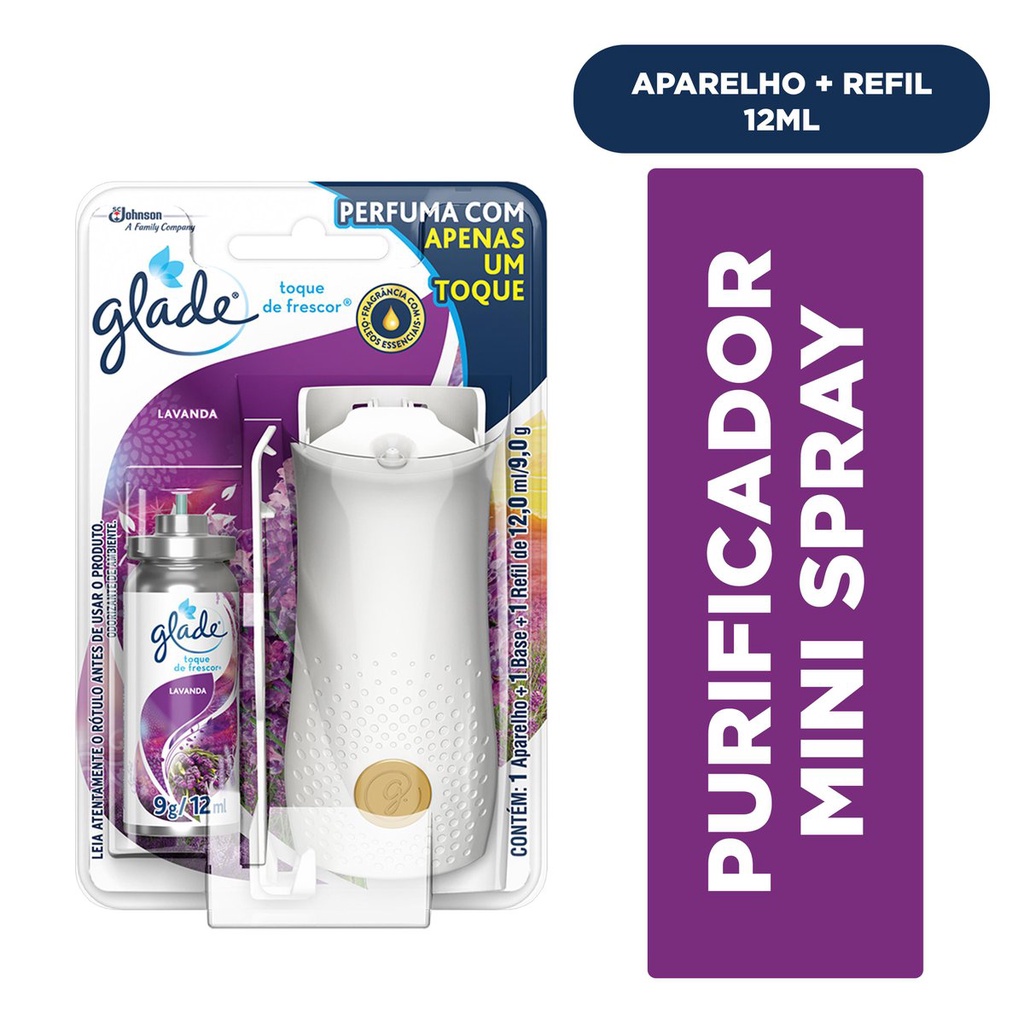 Aparelho Odorizador Glade + Refil Lavanda 12ml | Shopee Brasil