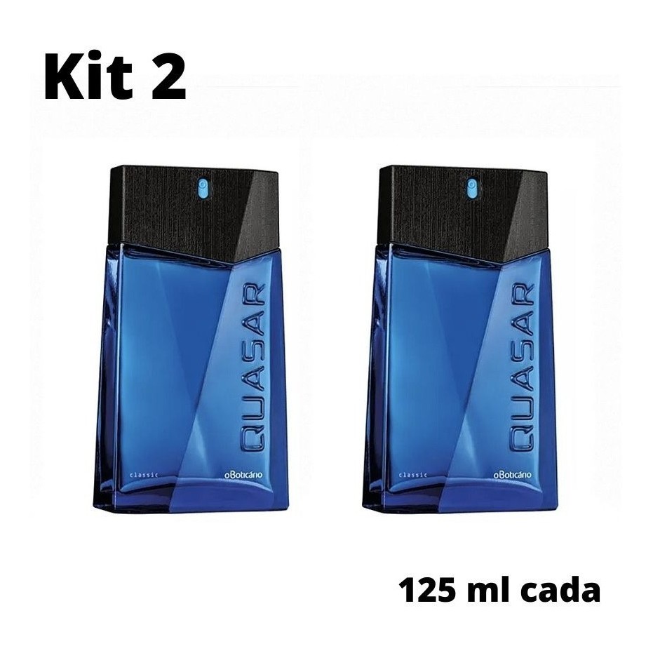 Kit 2 Perfume Quasar Classic 125ml O Boticario | Shopee Brasil