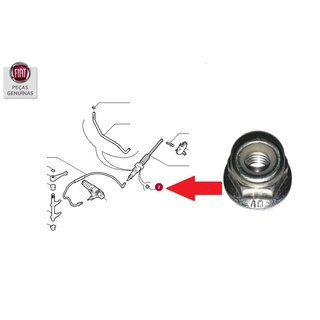 Porca Cilindro Pedal Embreagem Argo/cronos/bravo 12578211 | Shopee Brasil