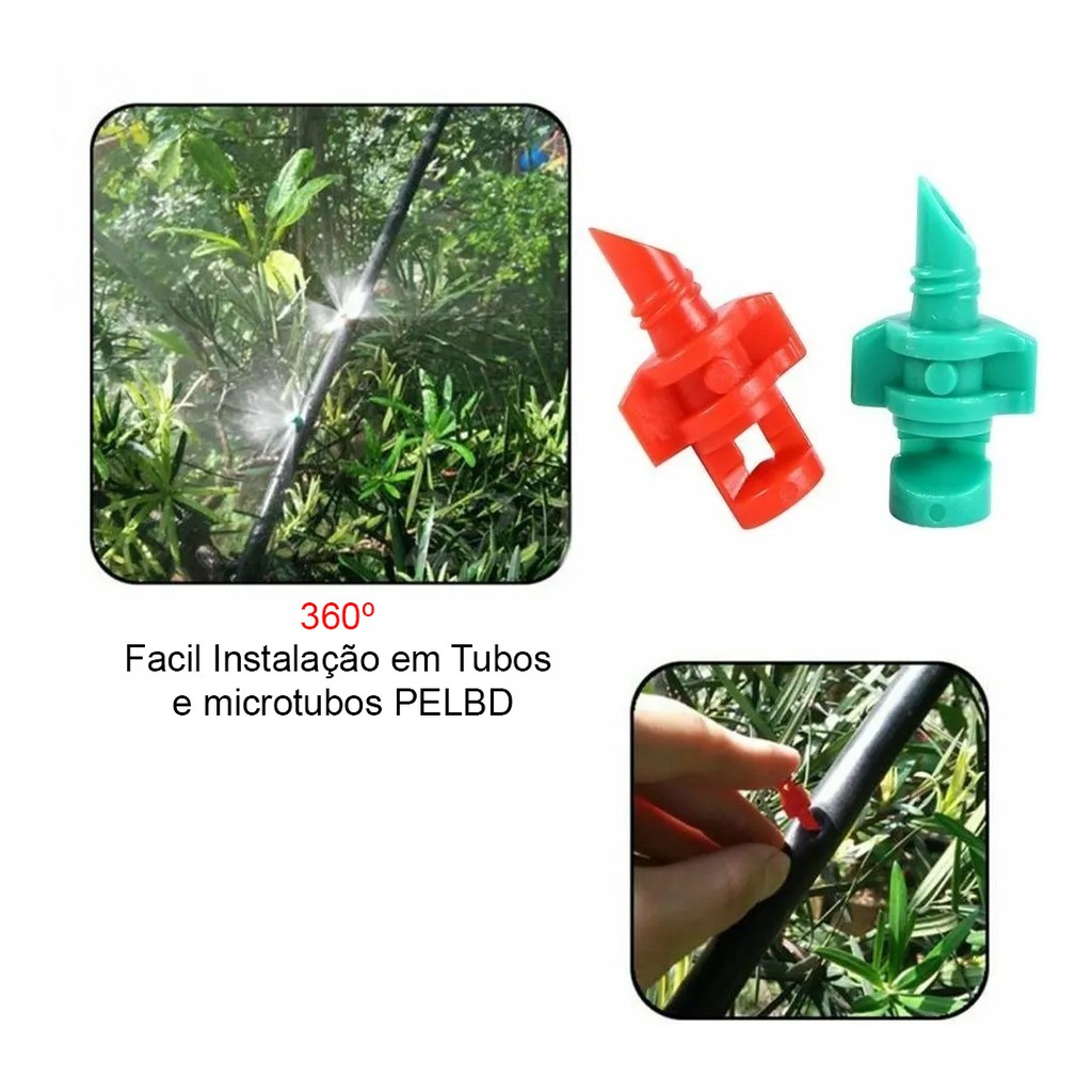 30 Micro Aspersor Spray JET Estático Irrigador 360° Microaspersor ...
