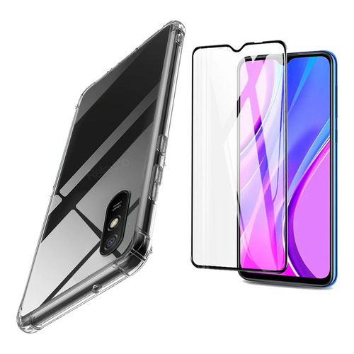 Capa Anti Impacto Xiaomi Redmi 9a + Pelicula 3d De Vidro | Shopee Brasil