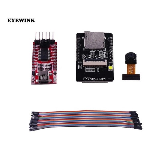 Esp32-cam + Ft232rl + Antena + Jumpers + Botao Upload + Prot | Shopee ...