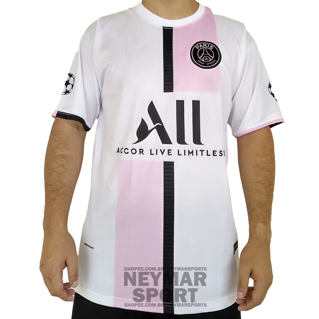Camisa PSG Branca Messi Camisa Paris Saint Germain Branca e Rosa ... Camisa PSG Branca Messi Camisa Paris Saint Germain Branca e Rosa ...