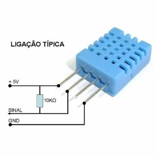 Dht11 Sensor Temperatura e Umidade Para PCB Prototipo Circuito Eletronico Esp8266 Arduino ...