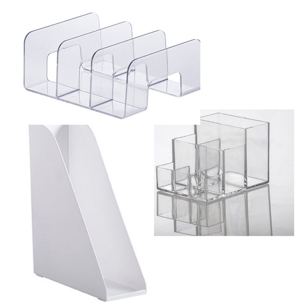 KIT HOME OFFICE - Porta Lapis, Porta Livro e Porta Pasta | Shopee Brasil
