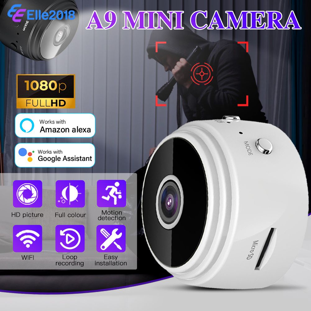 Câmera de Segurança Elsys Wi-Fi, Micro SD de Até 128GB, Full HD, Visão ...