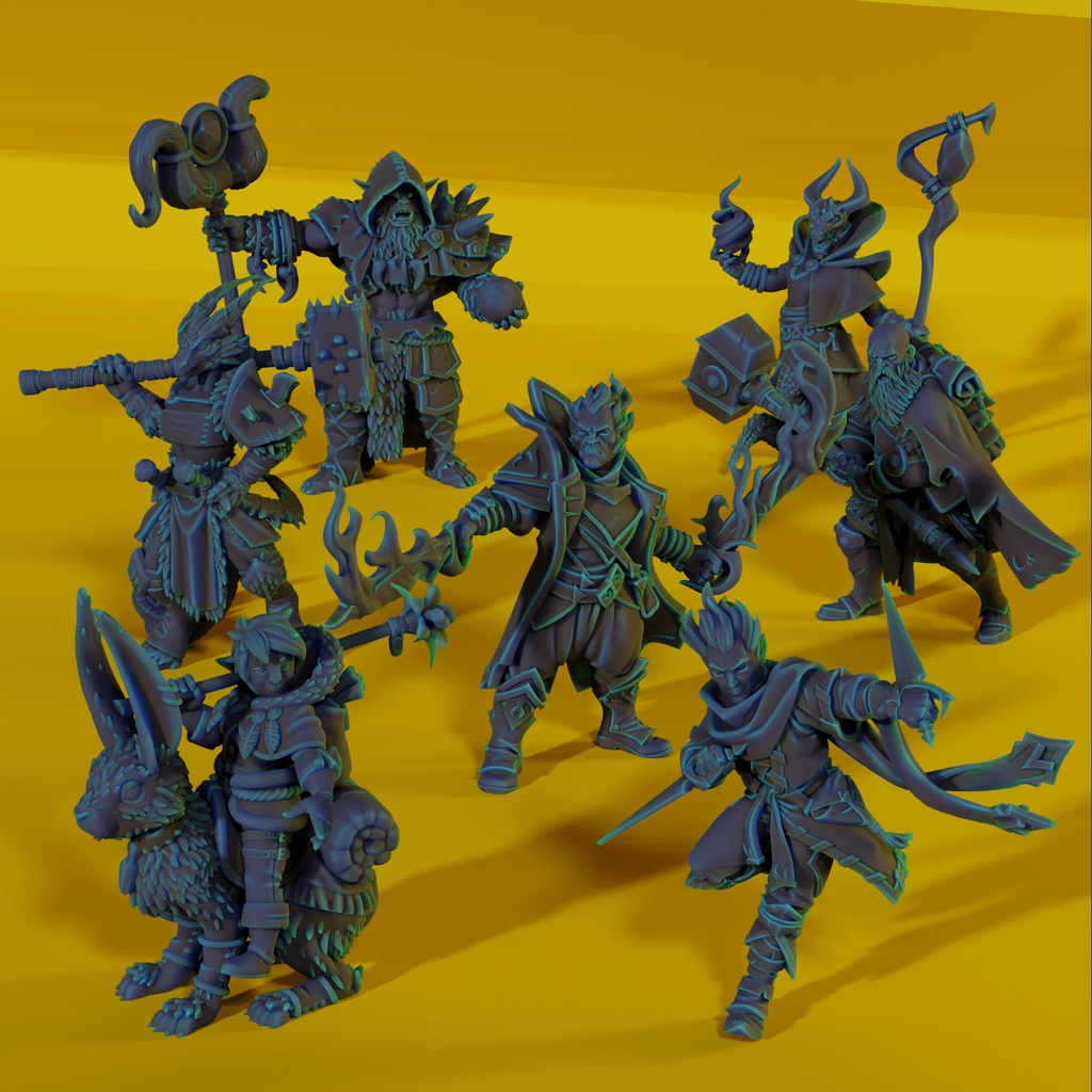 Herois/Aventureiros Miniatura D&D | RPG | Shopee Brasil