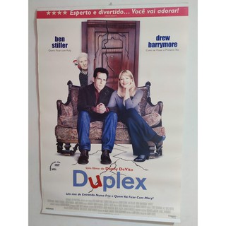 POSTER FILME DUPLEX com Ben Stiller e Drew Barrymore - Tam 94 cm X 64 ...