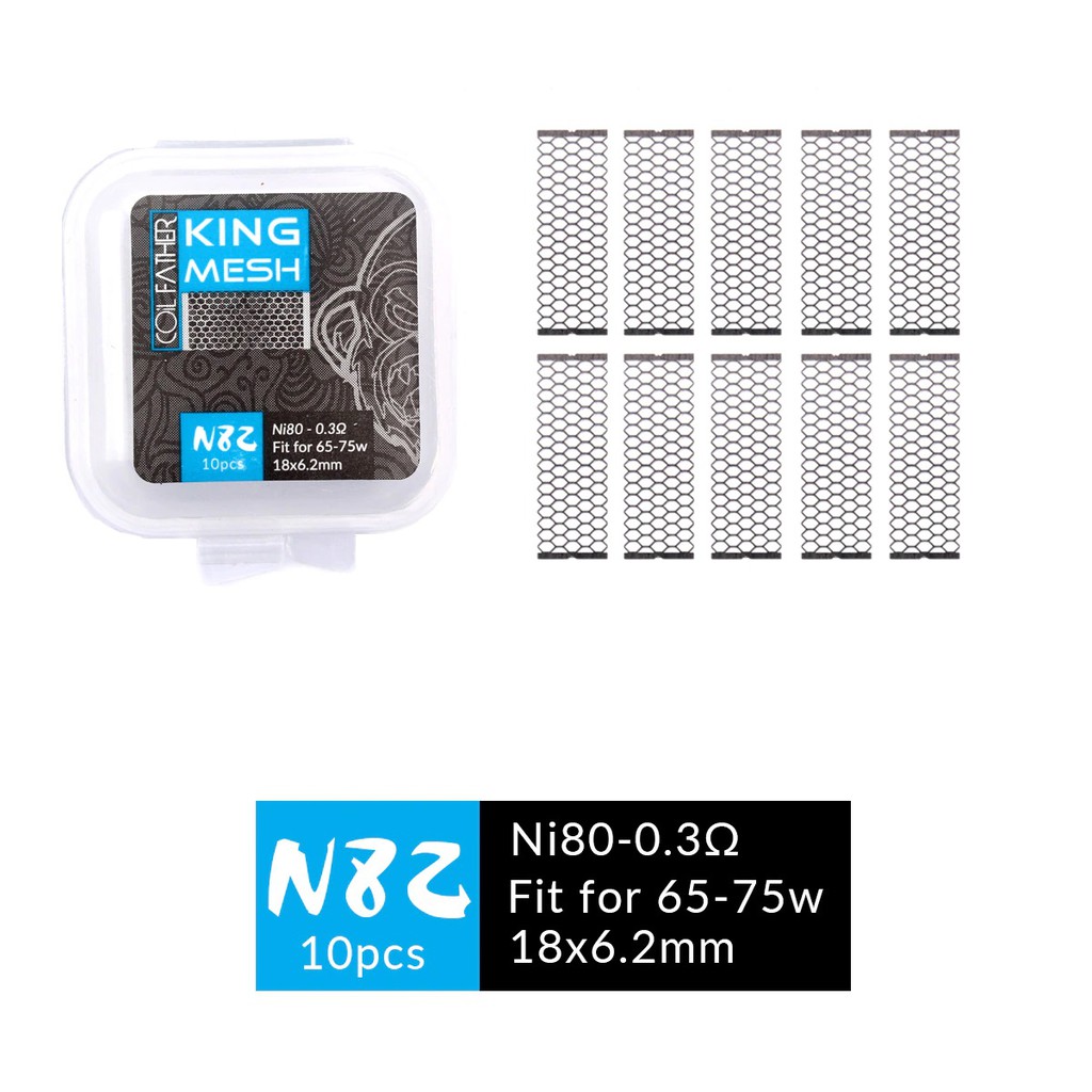 10x Resistência Mesh Coil Father King - Zeus X Mesh RTA - Desconto no Preço